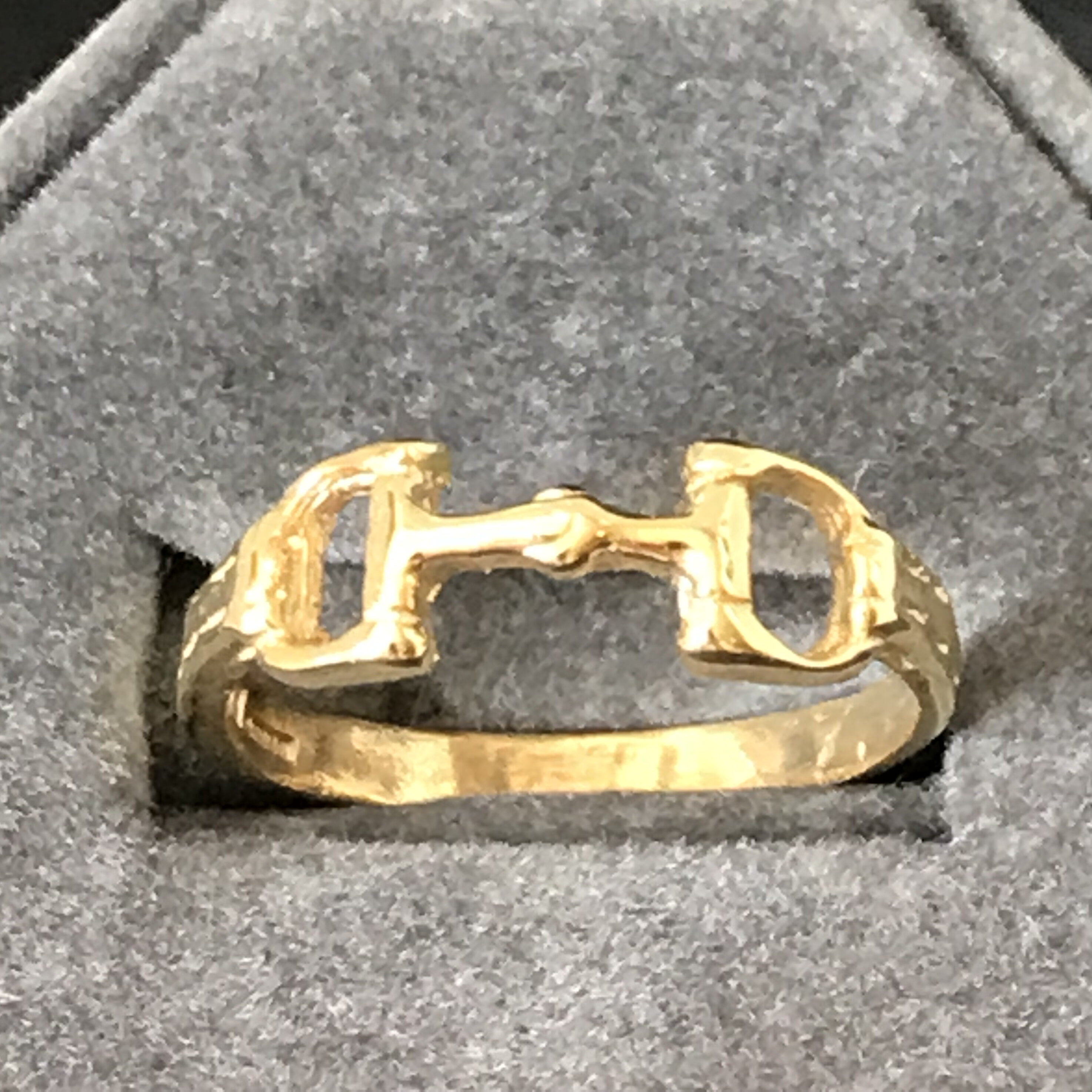 Dainty Snaffle Ring (9ct Gold) - Harriet Glen Creations